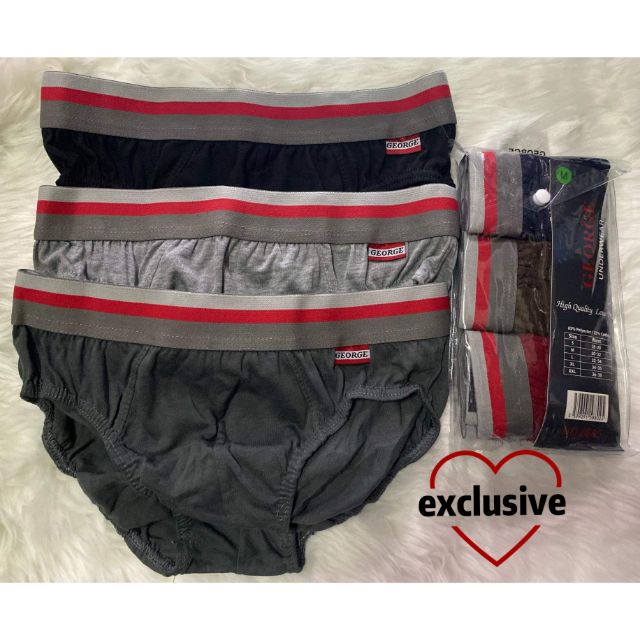 George Brief High Quality 3in1set | Shopee Philippines