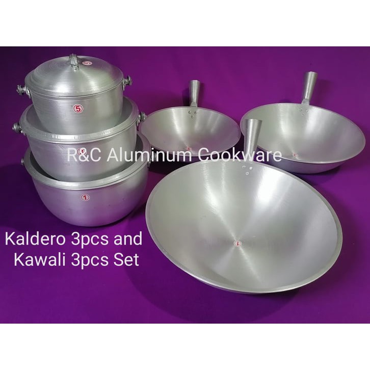 Kaldero #1, #3, #5 Single Handle (3pcs) and Kawali #1, #3, #5 Single ...