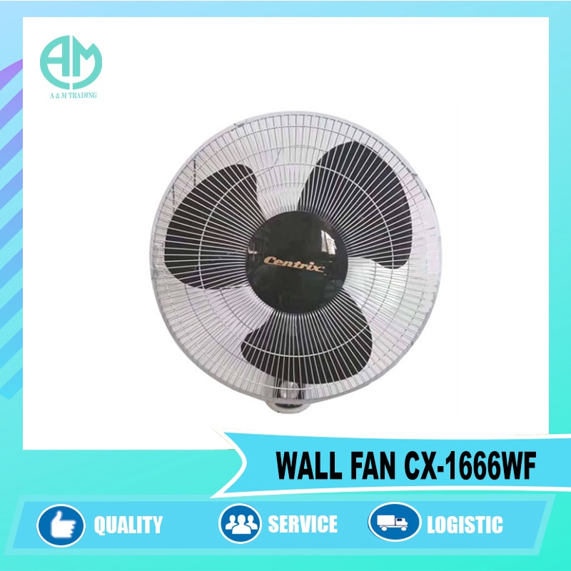 Wall Fan Electric Fan Centrix 45 Watts High Performance Motor 3 Round ...