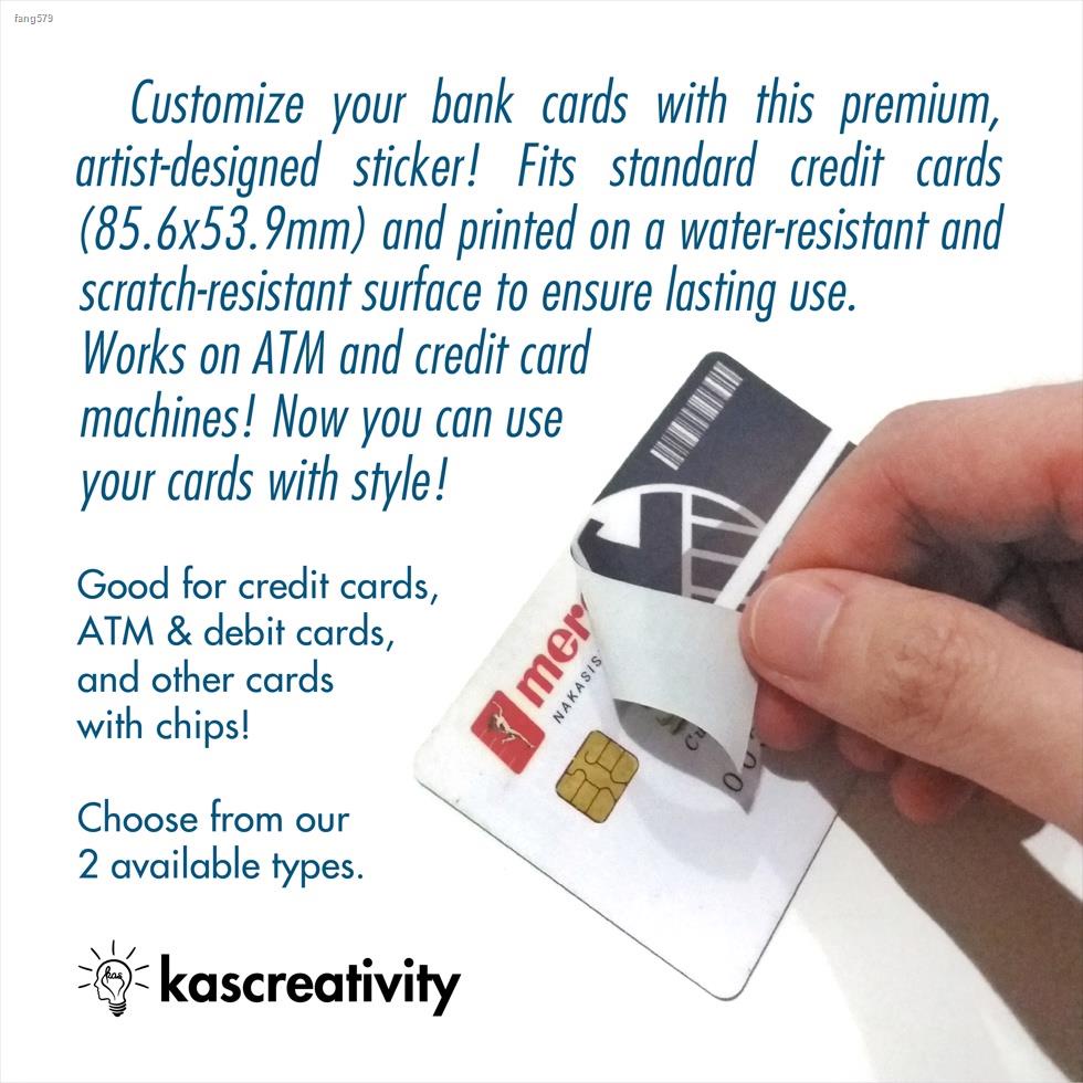 K-Pop Bank Card Stickers (for ATM Credit Debit Cards) | Shopee Philippines