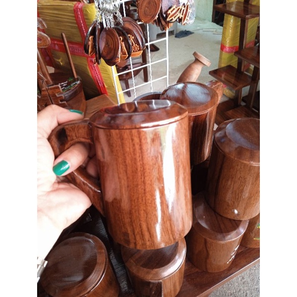 mug wood with cover(magkuno wood) | Shopee Philippines