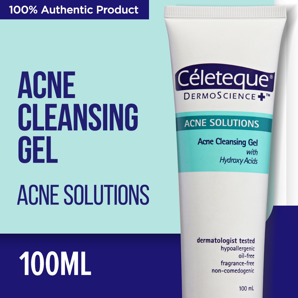 Céleteque Acne Solutions Cleansing Gel 100mL | Shopee Philippines