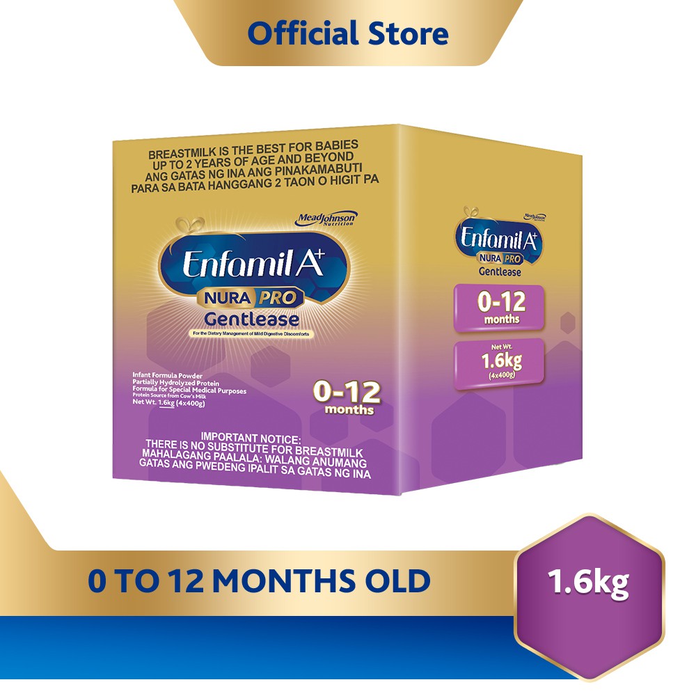 Enfamil A+ Nurapro Gentlease Infant Formula Milk Supplement Powder for ...