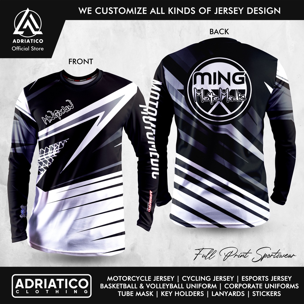 Adriatico x Ming Xun Motomedic "Motovlog" Motorcycle Riding Jersey | Shopee Philippines