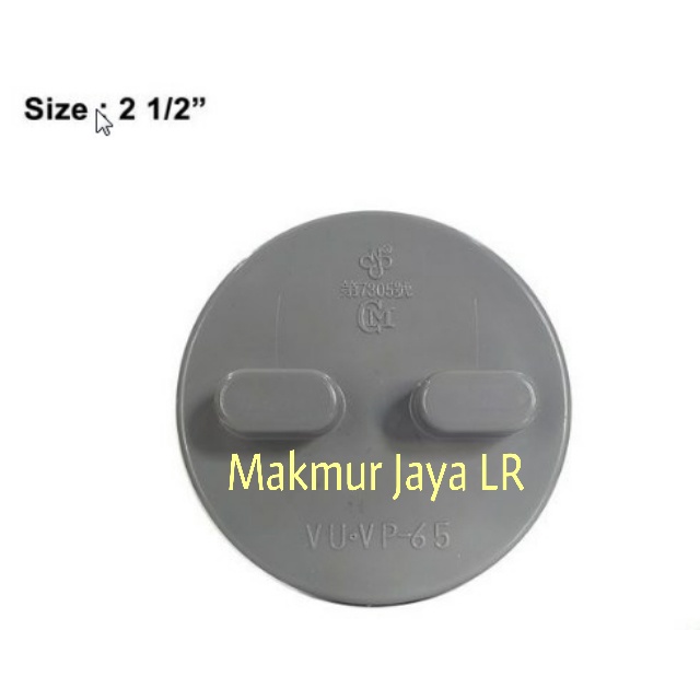 Clean Out 2 1/2" inch 2.5" GOOD THICK PVC TAIWAN / CO Spiteng Cover ...