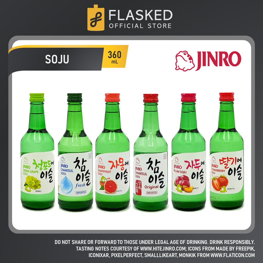 Jinro, Chum Churum, So Nice Assorted Korean Soju | Shopee Philippines