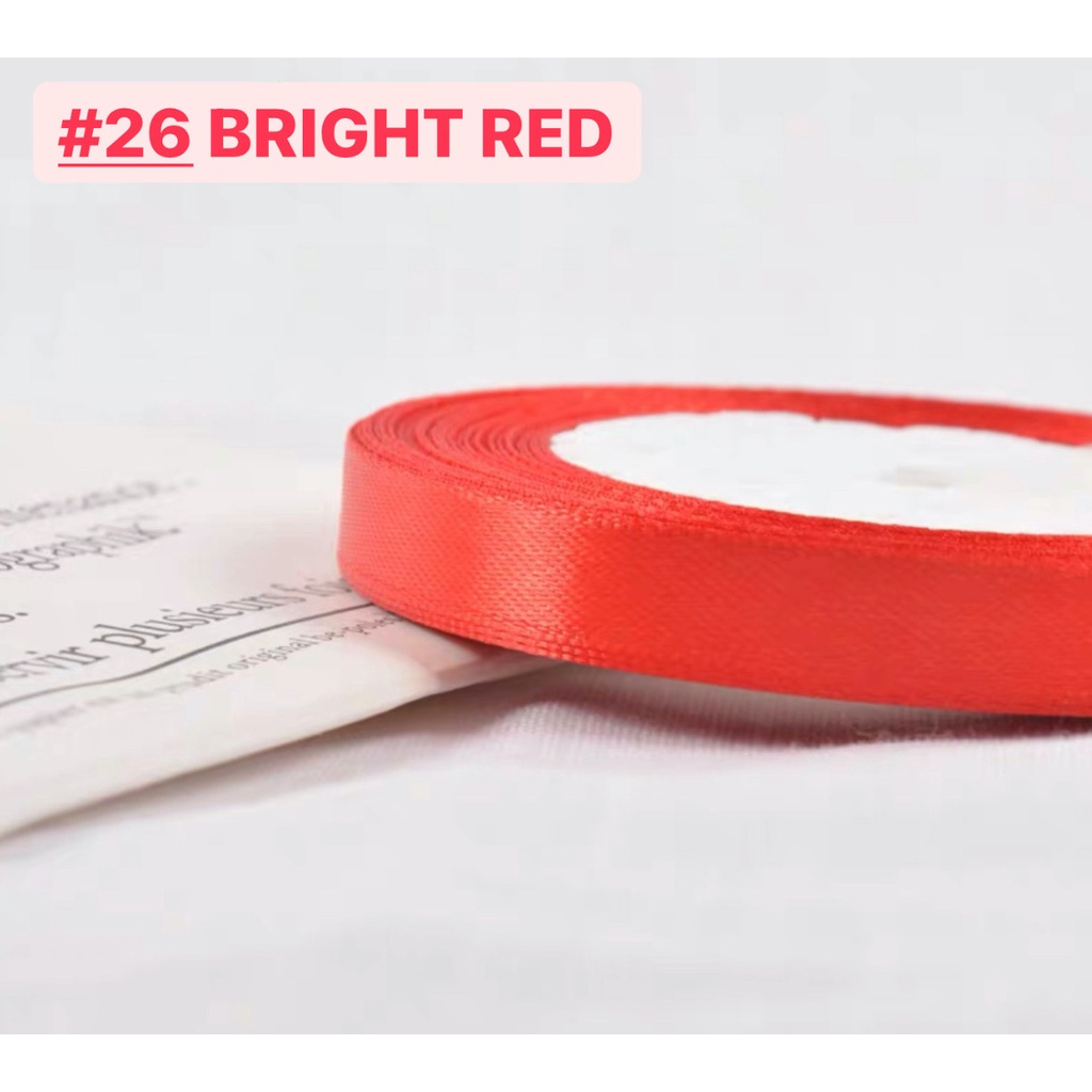 1cm Satin Ribbon Roll Gift Packaging DIY Holiday Birthday Regalo (25 ...