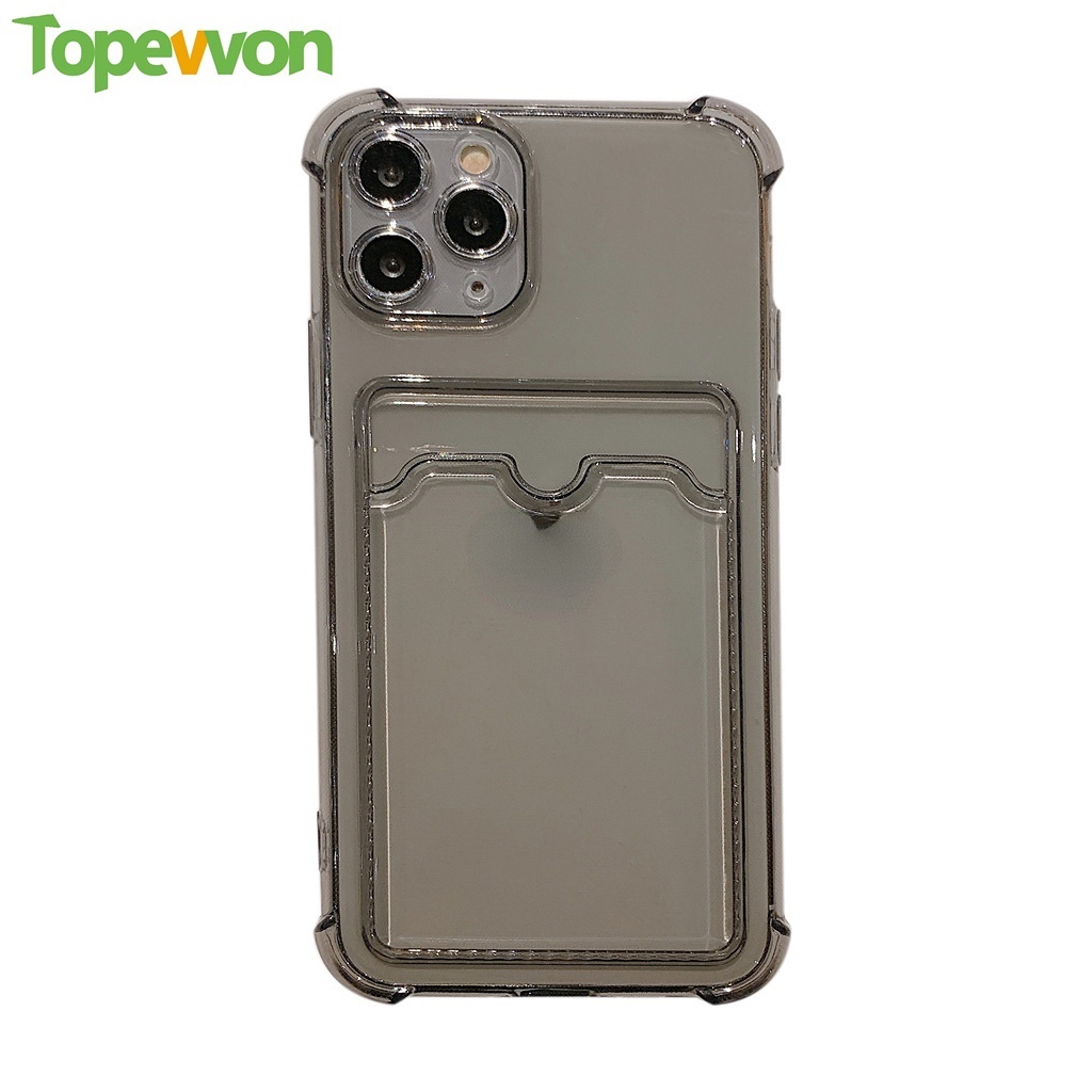 Topewon For iPhone 11 Pro Max 12 Mini Card Holder Phone Case Coque ...