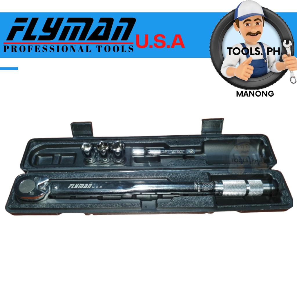 Jrshopeeph Flyman Torquewrench 18" 1/2 Drive W Socket 17Mm 19Mm 21Mm ...