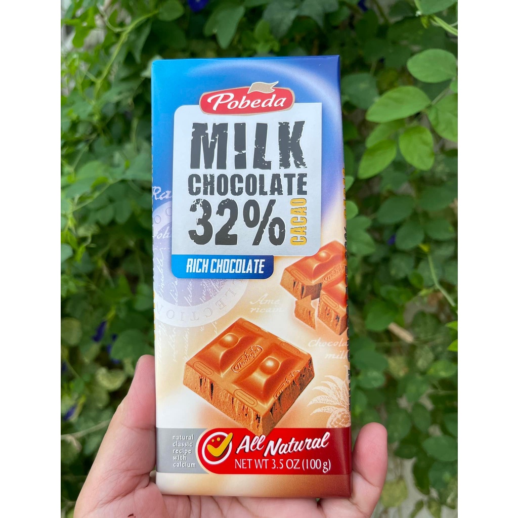 Pobeda milk chocolate 100g | Shopee Philippines