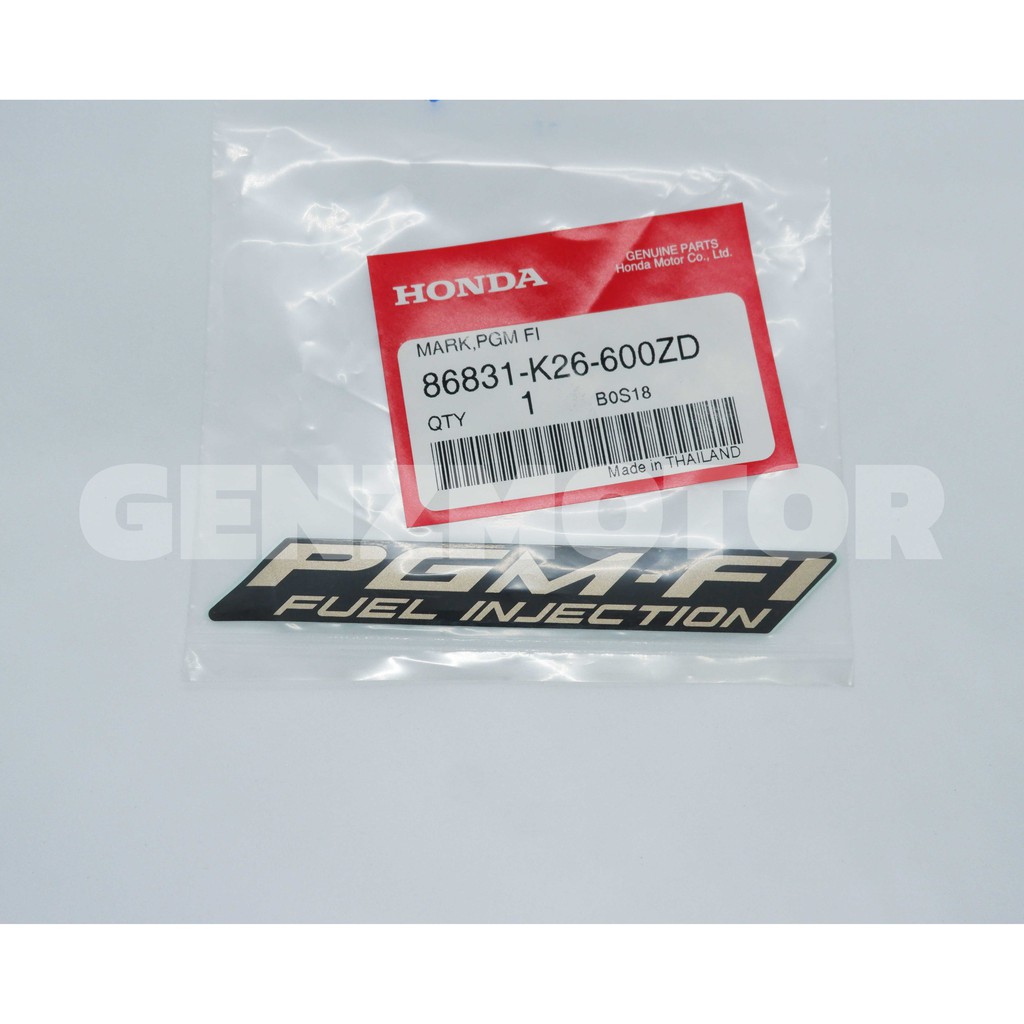 Sticker Mark PGM-FI 100 mm. Authentic Center (Code 86831 86641 87112) ️ ...