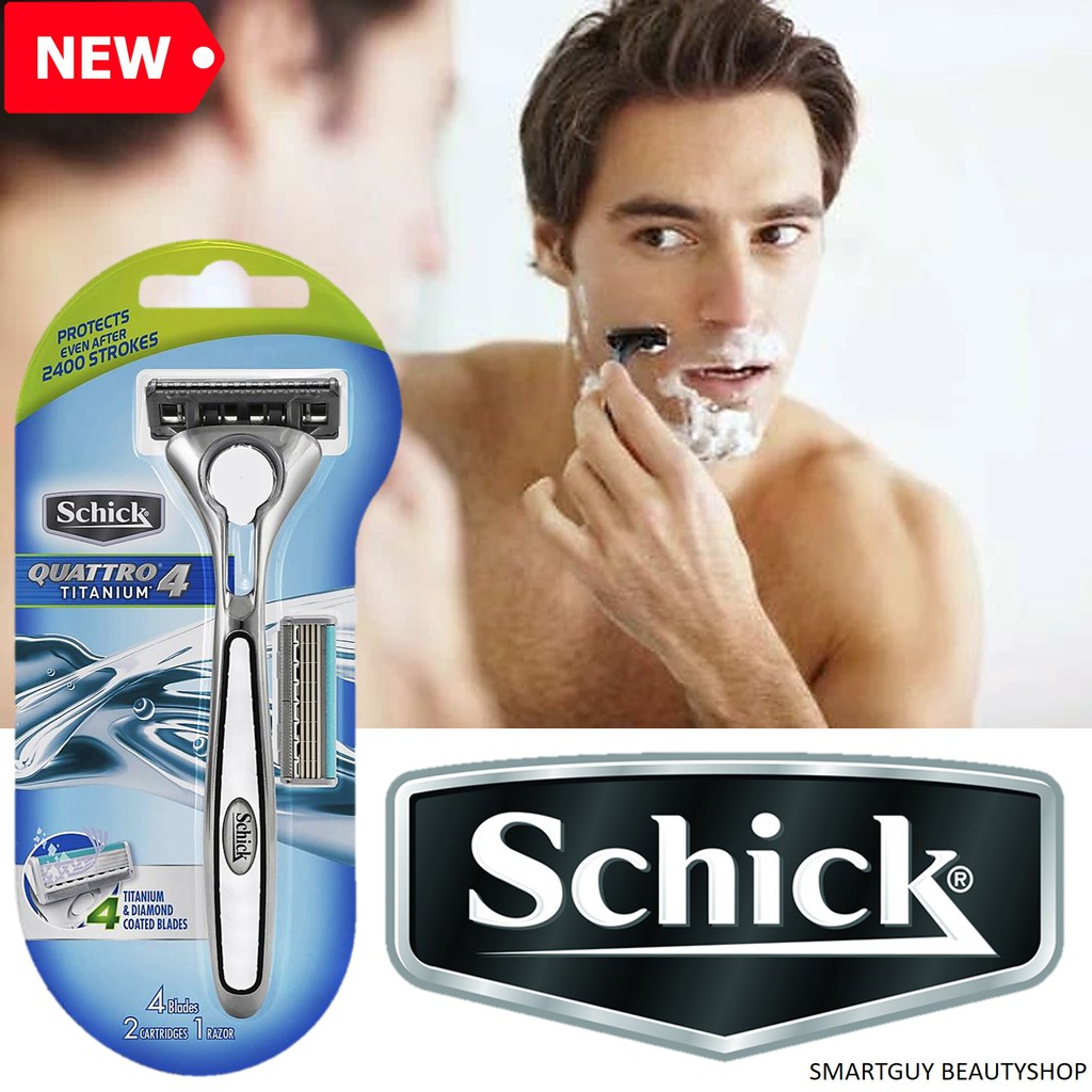 Schick Quattro 4 Titanium Special Edition Razor 4 Blades Australia ...