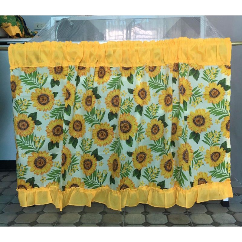 Lababo kitchen curtain(sunflower) | Shopee Philippines