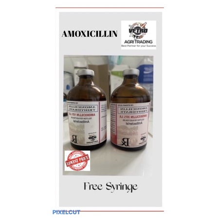 VETRO AMOX LONG ACTING 100ML/FOR ANIMALS/FREE SYRINGE/ | Shopee Philippines