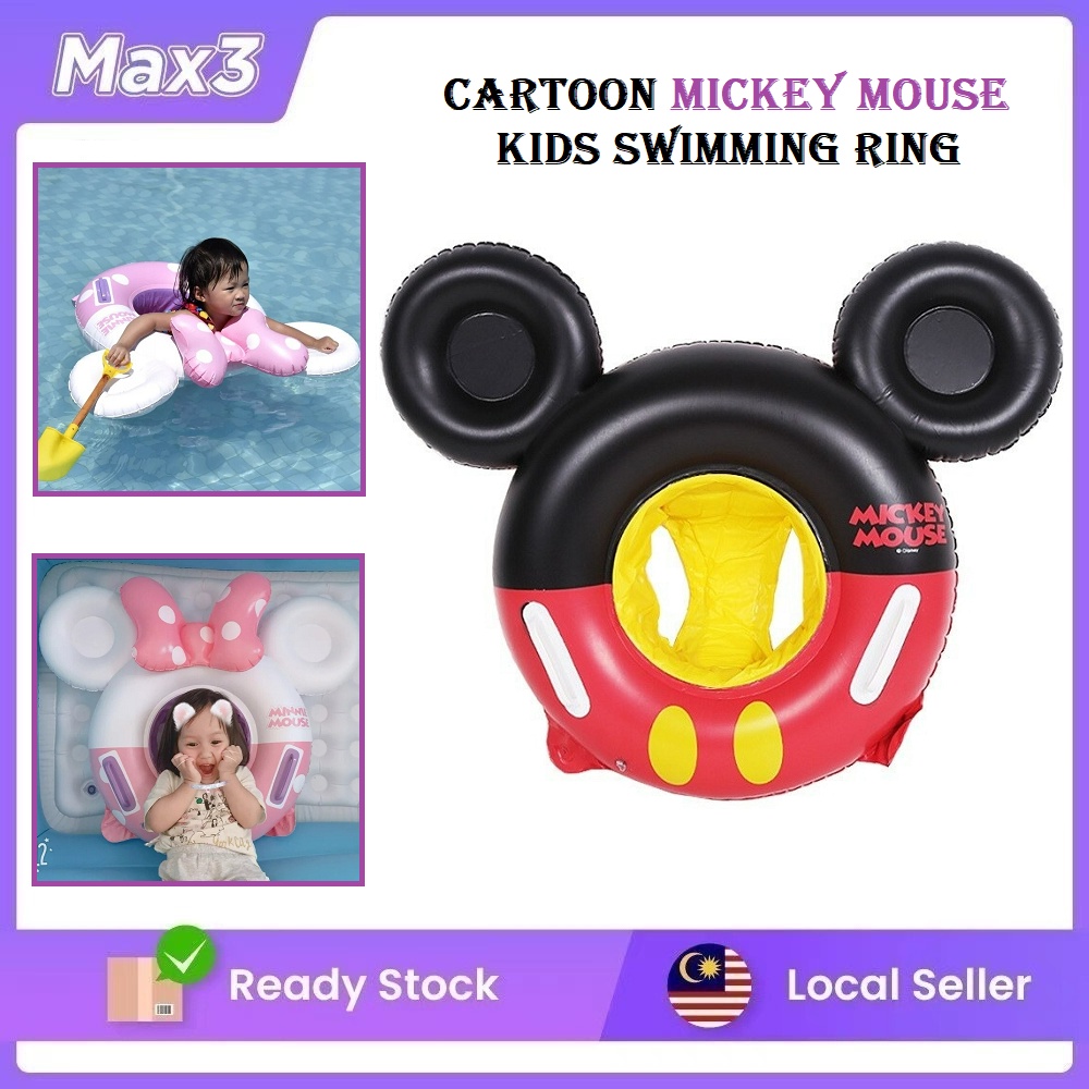 Mickey Mouse Kids Swimming Ring Baby Inflatable Pool Float Ring ...