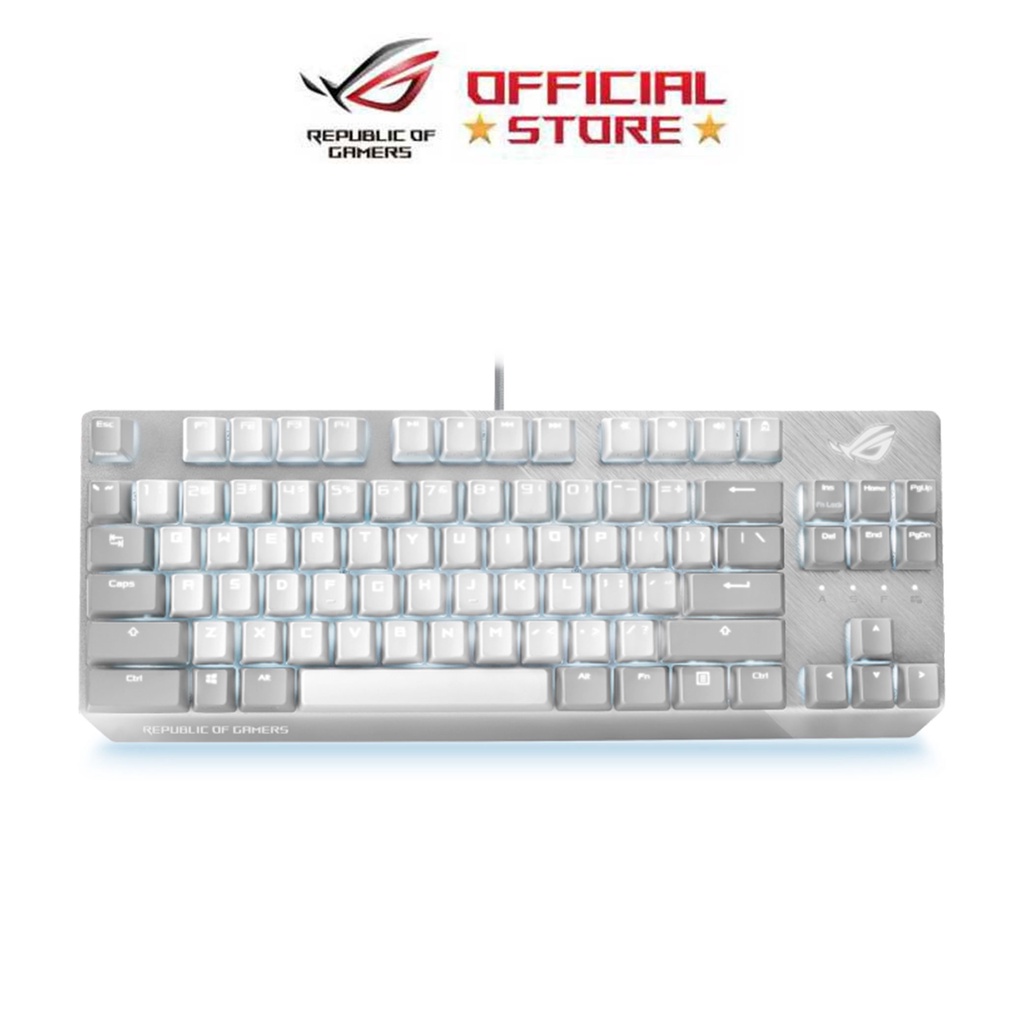 Asus ROG Strix Scope NX TKL Moonlight White Wired Mechanical RGB Gaming ...