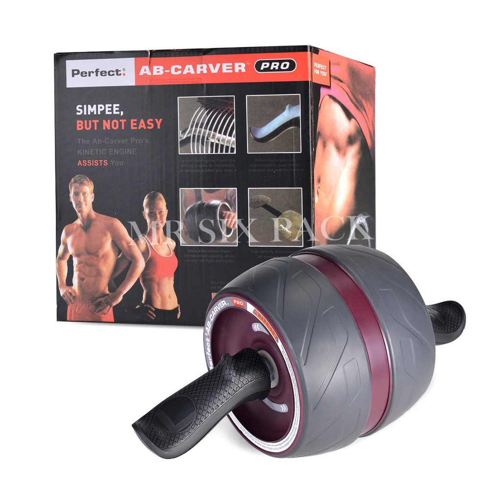 [Random Colour] Penggelek Excercise Perut Otot Sado ABS Roller AB ...