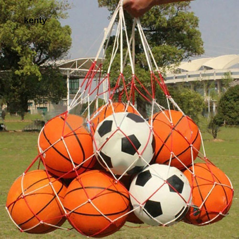 KT★Outdoor Sport Portable Net Bag Carrier for Basketball Football Large ...