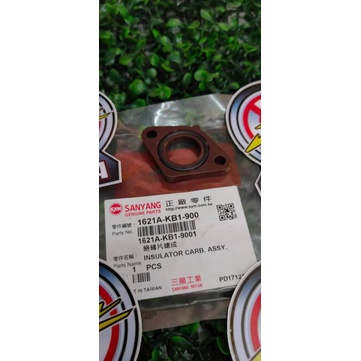 SYM JET 100, ALPHA, EURO ORIG STOCK INSULATOR CARB ASSY (PIBRA) BRAND ...