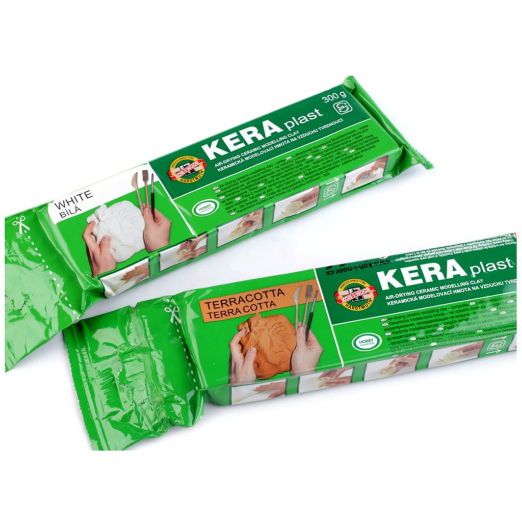 Keraplast Air-Drying Ceramic Modeling Clay 300 - 1000g Molding Pottery ...