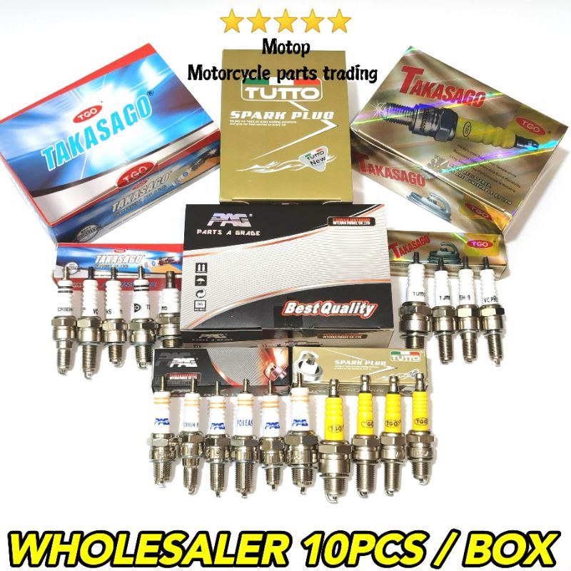 SPARK PLUG ( WHOLESALER -10PCS/BOX ) MOTOP-TUTTO-TAKASAGO-PAG FOR ...