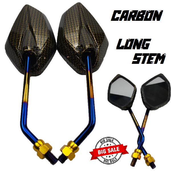 SUZUKI SMASH Motorcycle Side Mirror dahon type alloy & long stem ...