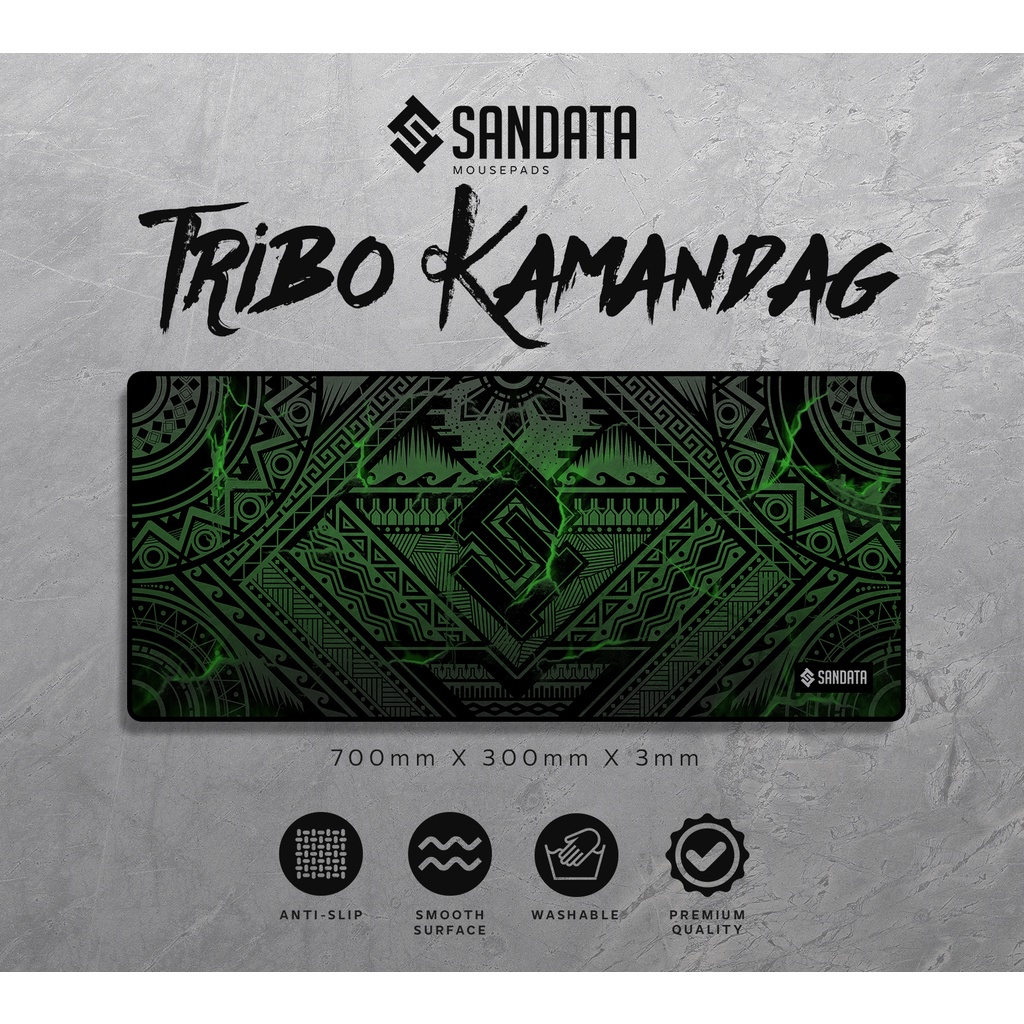 Sandata TRIBO KAMANDAG Extended Stitched Edge Gaming Mousepad | Tribal ...