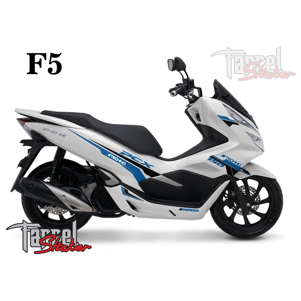 PUTIH Pcx sticker f5 white stripping sticker | Shopee Philippines