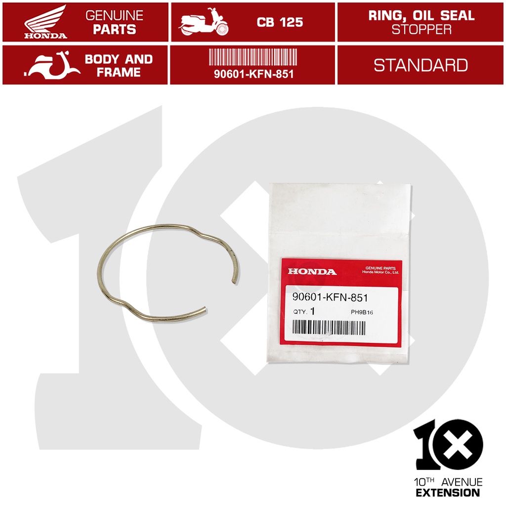 10thX Honda Genuine Ring Oil Seal Stopper Part No.90601-KFN-851 for CB ...