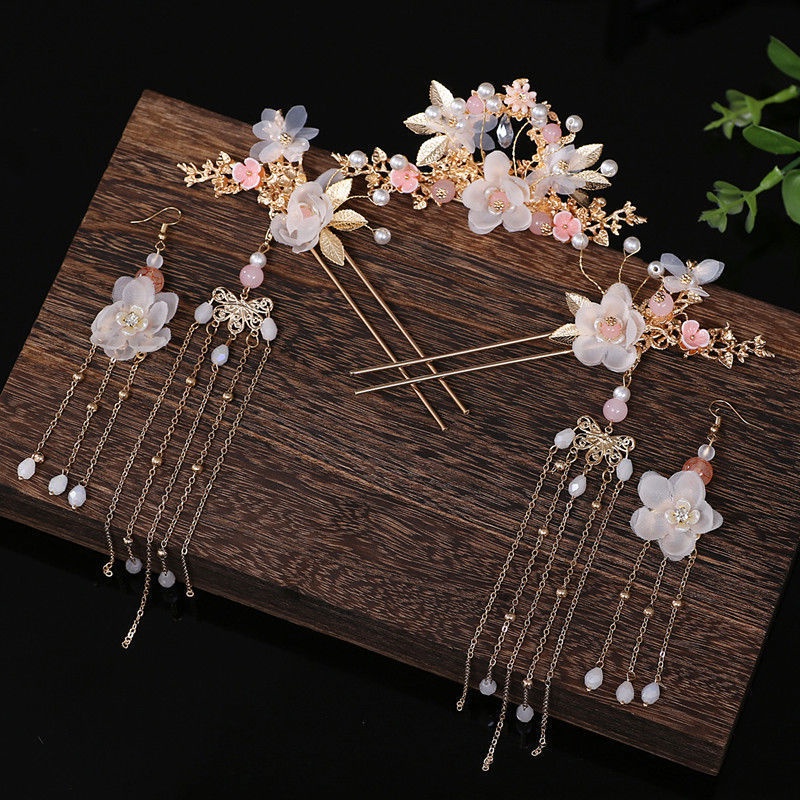 Hanfu headdress tassel complete set of antique hairpin Chine Hanfu ...