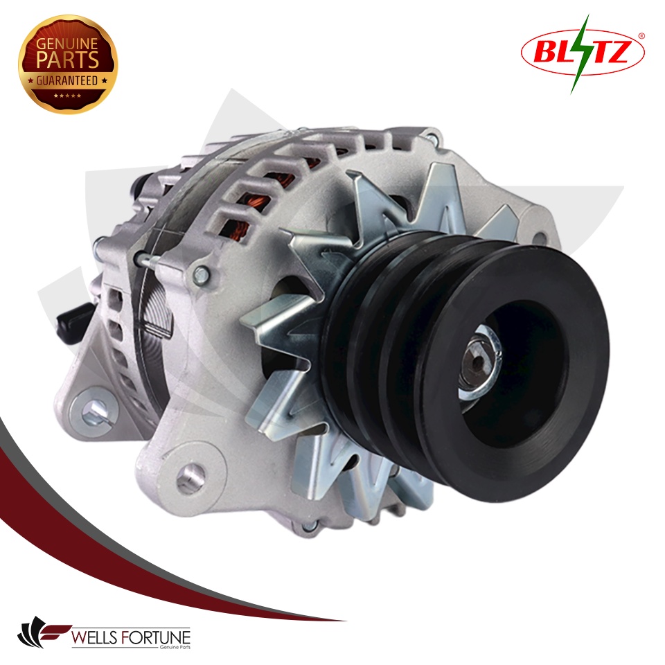 ISUZU 4HF1 WITH PUMP 2 TERMINAL 24V 80A 3 PULLEY BLITZ ALTERNATOR ...