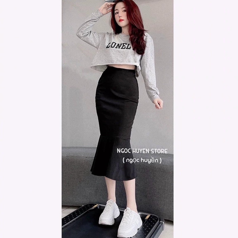 Lady 70cm long fishtail skirt for office style | Shopee Philippines