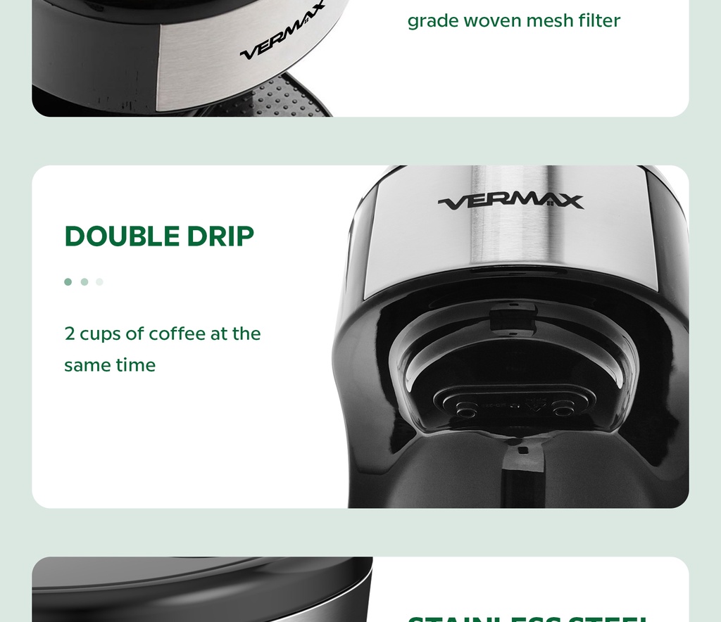 Vermax [Buy 1 Take 1] Coffee Maker 2 cup drip coffee maker Coffee ...
