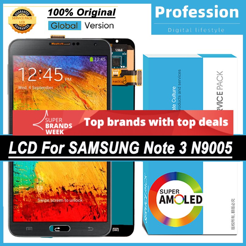 100% Original 5.7'' Super AMOLED Display for Samsung Galaxy Note 3 ...