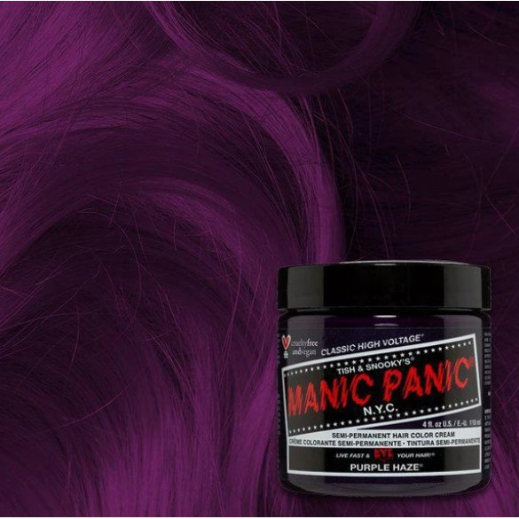 Manic Panic Purple Haze vegan semi permanent hair color | Shopee ...