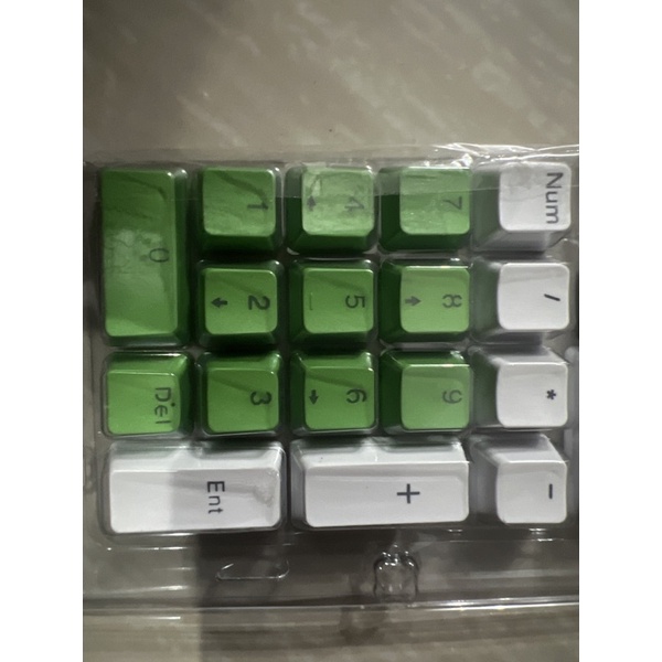 PBT Numpad Keycaps Backlit Shine-Through for Mechanical Keyboard only ...