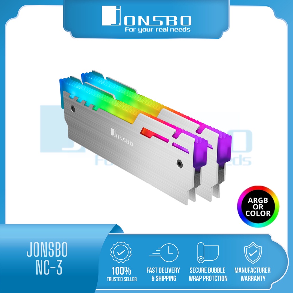 Jonsbo NC-3 ARGB RAM Heatsink Cooler (ARGB & Color) | Shopee Philippines