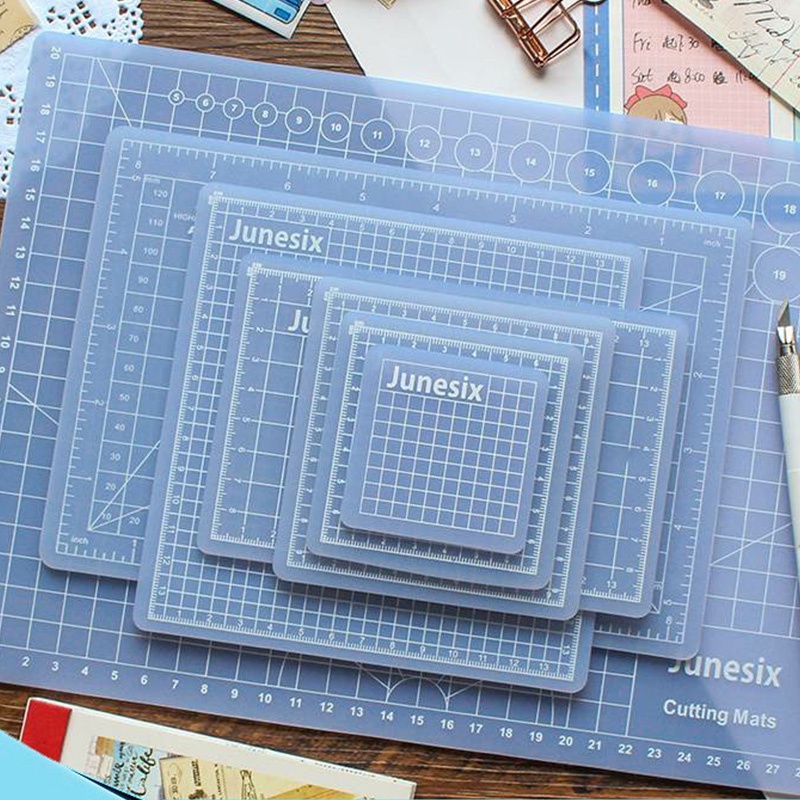 Soft PVC Translucent Cutting Mats Student Handbook/Paper/Sticker Deco ...
