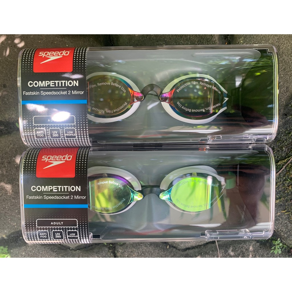 Speedo Competition Fast Skin Speed Socket 2 Mirror Swimming Goggle ...
