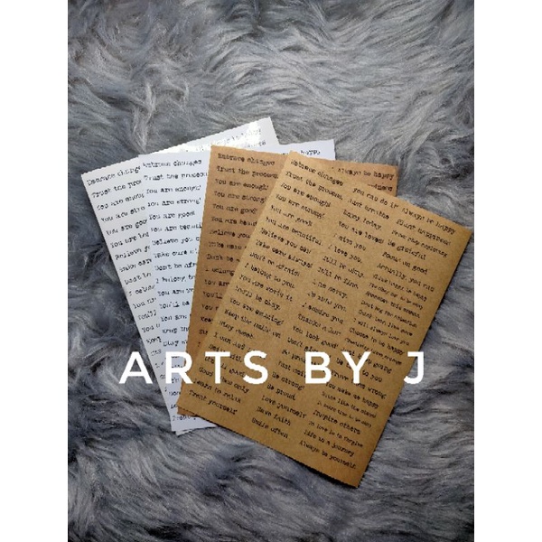 Words Phrases Love Inspirational Motivational A6 Uncut Sticker 60 ...