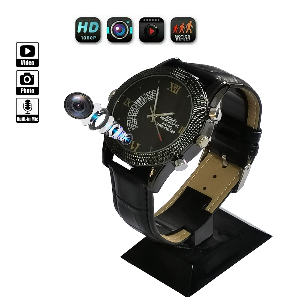 1080P Full HD Smart Watch Mini spy Camera Infrared Night Vision Camera ...