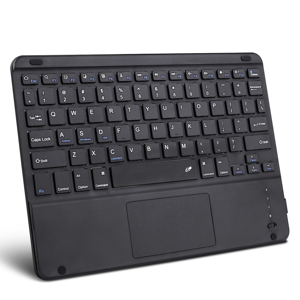 GOOJODOQ Wireless Bluetooth Keyboard with Touchpad and Mouse for Pad ...
