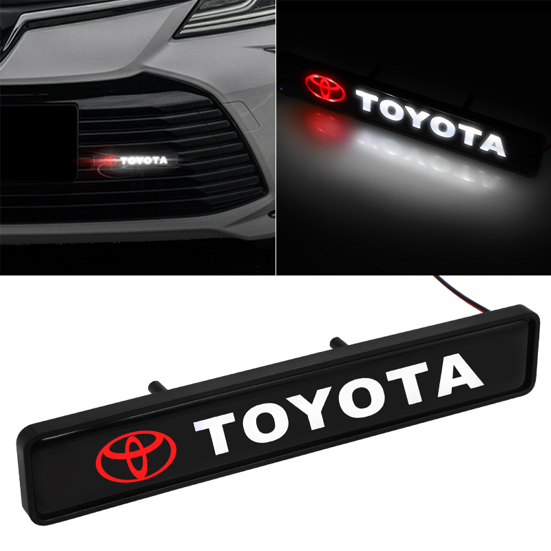 Dengan lampu LED Stiker Lencana Grille Depan Mobil With LED light Car ...