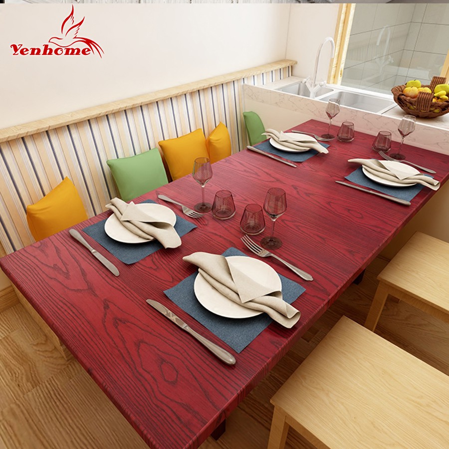 PVC Vinyl Wood Grain Contact Paper for Kitchen Cabinets Table Sticker ...