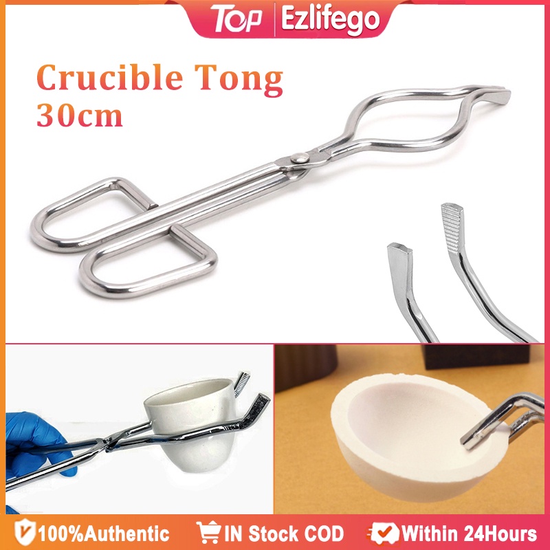 30cm Crucible Tong with Bow Stainless Steel for Laboratory, Industry ...