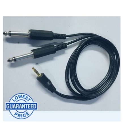 3.5mm BB stereo to 6.5mm PL plug mono (1meter) | Shopee Philippines