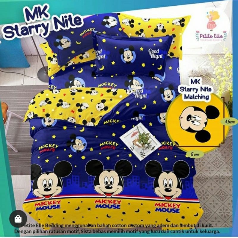 Mickey starry nite star Bed Sheet | Shopee Philippines