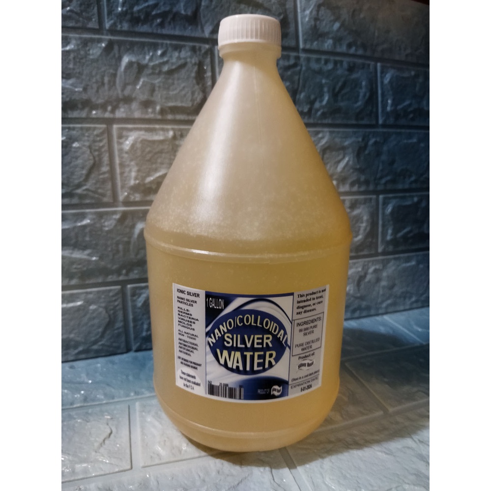 NANO SILVER WATER / 6-10PPM / 1 GALLON IONIC COLLOIDAL SILVER | Shopee ...
