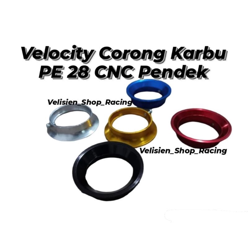 Velocity Carburetor Funnel Carburetor Funnel PE 28 PWK 28 CNC Short ...