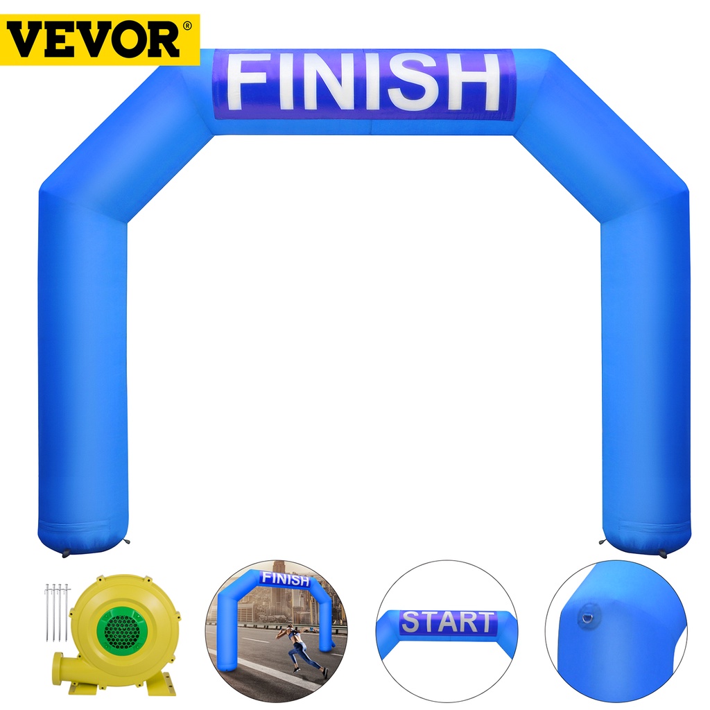 VEVOR 15ft Outdoor Inflatable Arch Start Finish Line Hexagon W/ Blower ...